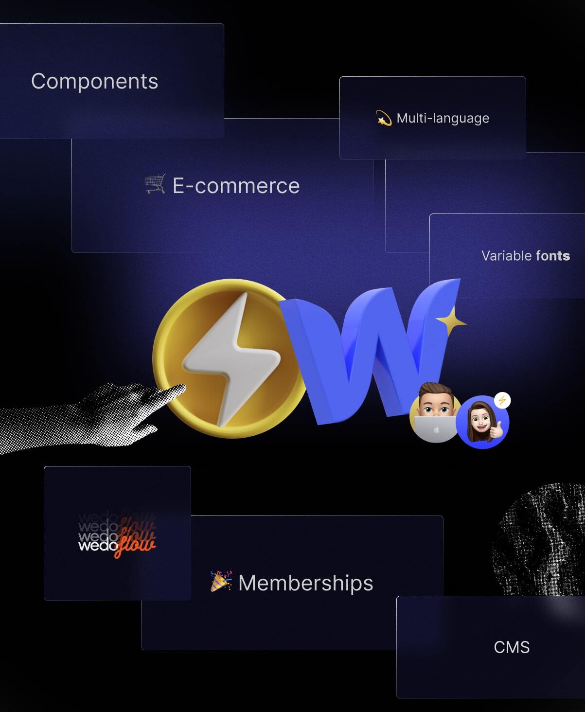 Collaboration feature in Webflow designer as a new “Superpower”